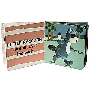Mary Meyer Leika Baby Board Book 6 x 6 Inches, Little Raccoon