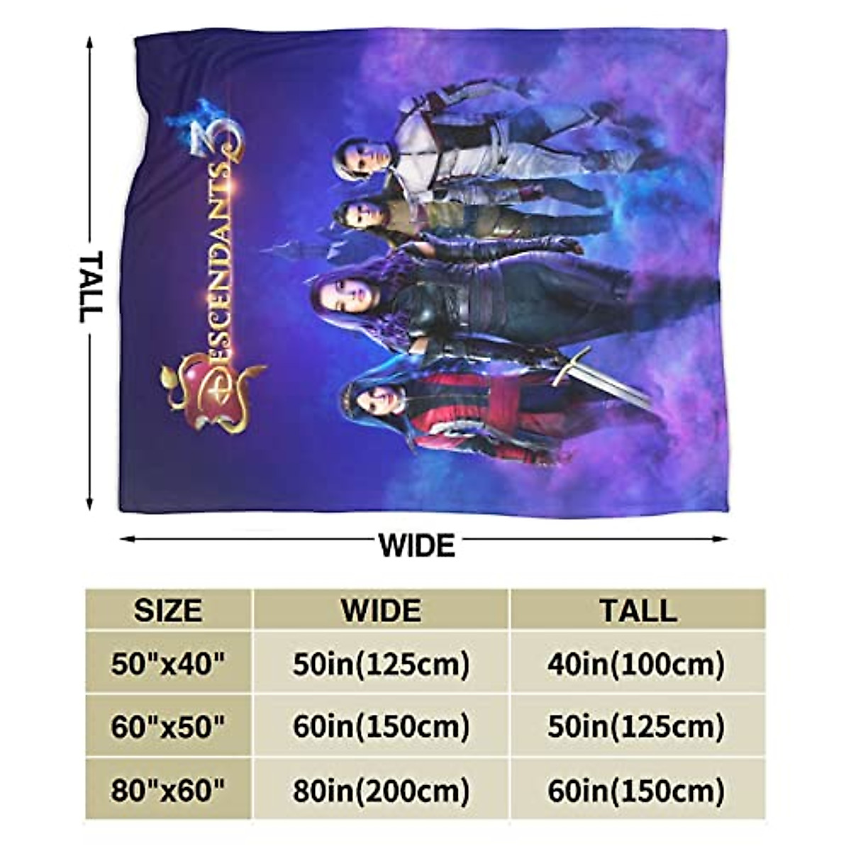 NoogYent Retro Flannel Fleece Blanket Super Soft, Comfortable and Warm, Lightweight Blanket Household Micro-Fleece Blanket, 10842, 60Inx50In