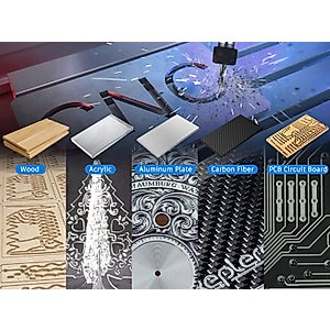 CNC Spindle, 500W CNC Spindle Motor,52mm Clamp with ER11 Collet and 10pcs Router Bit，High Precision for DIY CNC Router Milling and CNC Router Machine