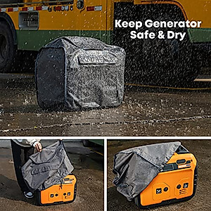 PatioGem Waterproof Generator Cover for Most 2000W-2500W Outdoor Inverter Generators, Fit for Honda EU2000i/2200i/Camco, Westinghouse WH2000i-2400i, iGen2200/2500, Champion2000W, Generac2200W
