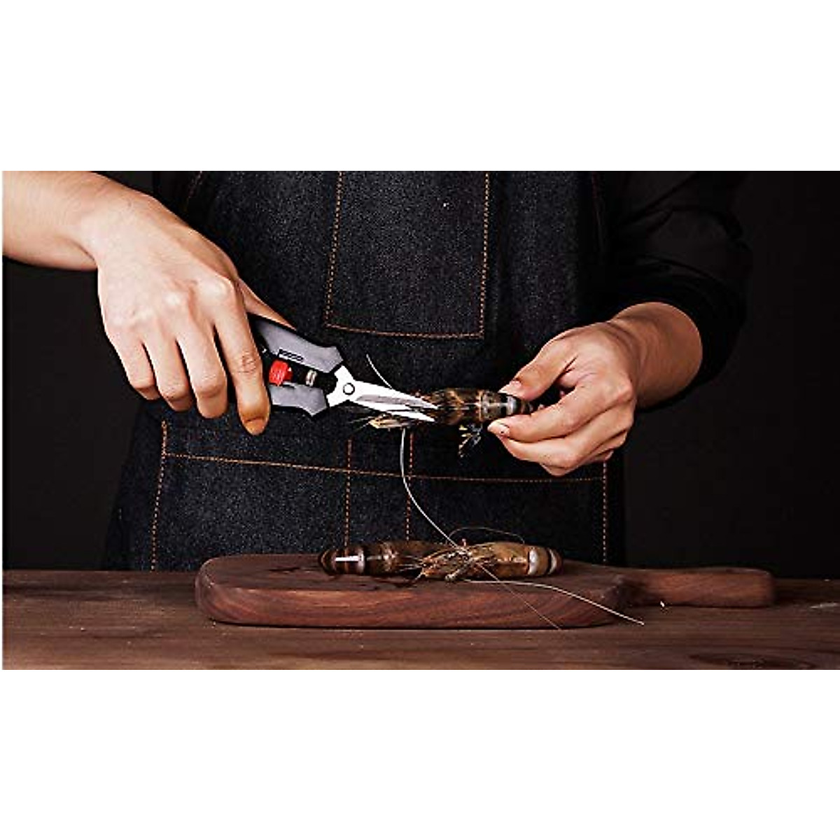 Criativo live Seafood Scissors, Lobster Scissors, Crab Scissors, Seafood Tools 4Pcs and Lobster Forks 4 Pcs