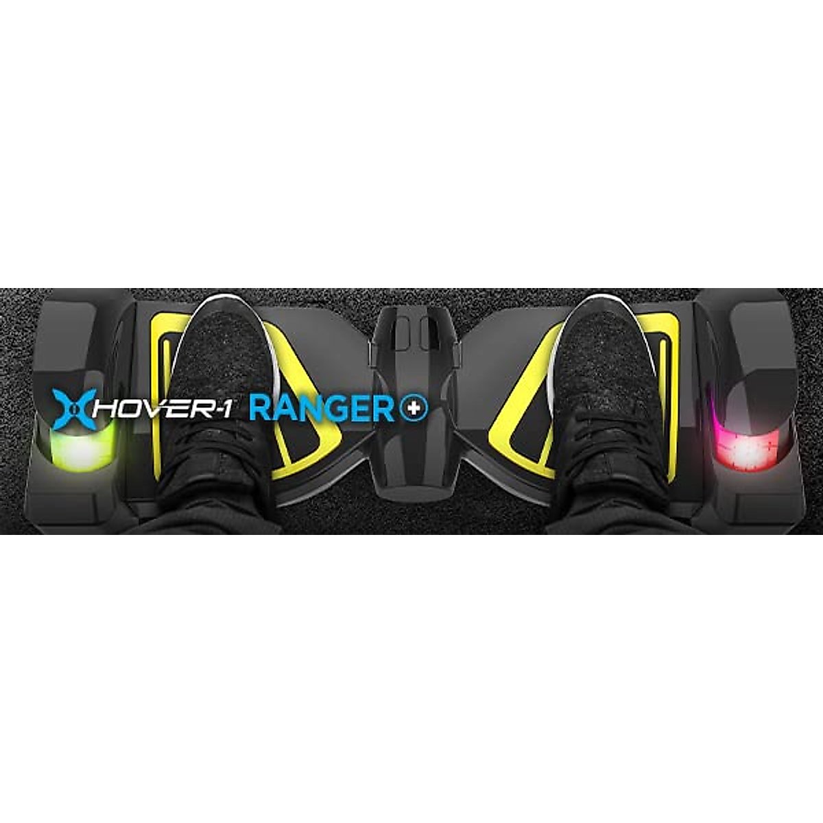 Hover-1 Ranger + Electric Hoverboard, 9MPH Top Speed, 9 Mile Range, Long Lasting Li-Ion Battery, 4HR Full Charge, Built-In Bluetooth Speaker, Rider Modes: Beginner to Expert, Black