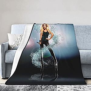 AzudyaPle Flannel Blanket Carrie Singer Underwood Throw Blanket Air Conditioning Blanket for All Season Living Room Bedroom 80"x60"