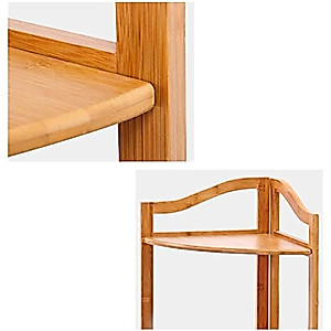 TJLSS Living Room Shelf - Standing Shelf Bathroom Wood Organization Storage Rack Standing Shelving Unit Living Room Bookcase Cube Kitchen Cabinet