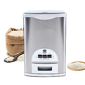 LOYALHEARTDY Automatic Rice Dispenser, Grain Storage Box Rice Storage Container Kitchen Storage Container Sealed Bulk Food Container Storage with Lid for Kitchen Organization and Storage