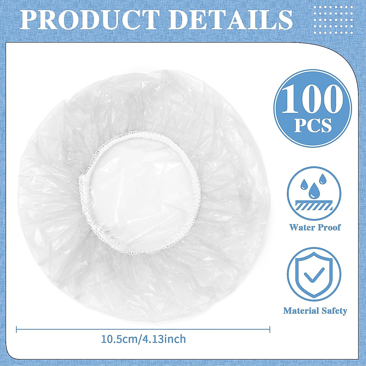 Baderke 100 Pcs Scrunchie Drink Covers Bulk Disposable Plastic Covers for Cups Covers for Drinks Protection Covers for Christmas Bar Club Adult Drink Beverage Stretchable (Clear)