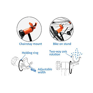 Ibera Easy Utility Bicycle Stand, Adjustable Height, Foldable Mechanic Repair Rack Bike Stand For Bicycle Storage