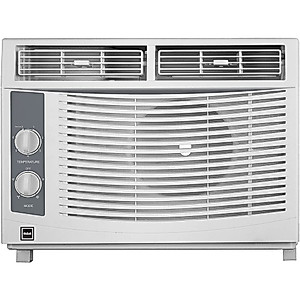 RCA 5,000 BTU Window Air Conditioner with Mechanical Controls, RACM5010, 12.520, White