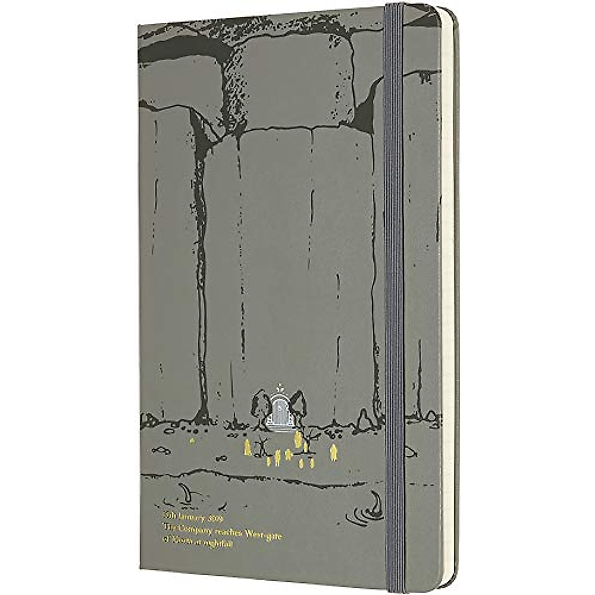 Moleskine Limited Edition Lord Of The Rings Notebook, Hard Cover, Large (5" x 8.25") Ruled/Lined, Black, 240 Pages