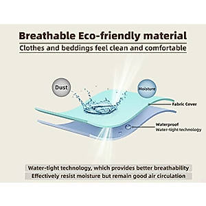 ECOWAN LIVING 26Gal Extra Large Cylindrical Comforter Quilt Blanket Pillow Storage Bag, Closet Organizer Storage Container, Reusable Drawstring Packing Bag, Durable, Moistureproof(Beige, XL, 2 bag)