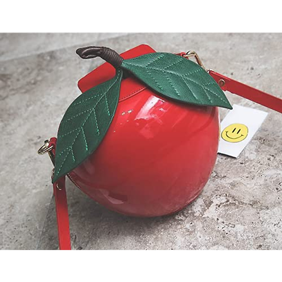 Apple Shape PU Women Crossbody Messenger Shoulder Bags Cute cartoon Satchel girls Kids Lolita Casual Leather Handbag Purse