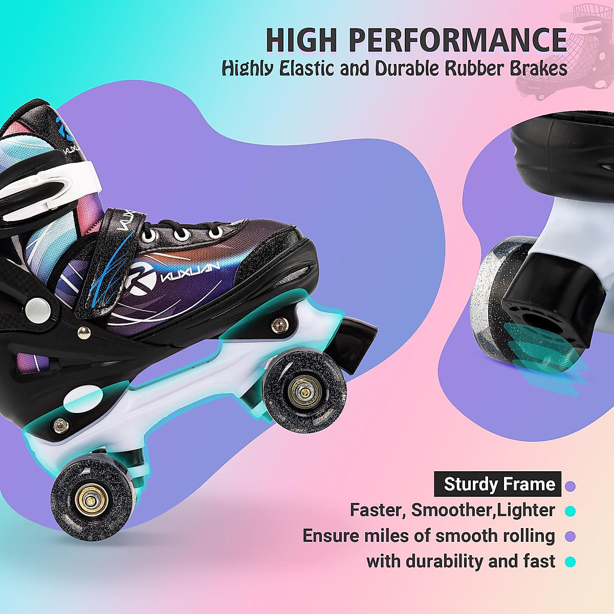 Roller Skates for Girls Kids Roller Skates Girls Ages 5-8 4-6 Patines para Niñas niños