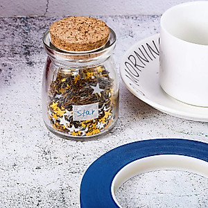 Chuangdi 1/2 Inch Width x 55 Yards Multi-use Painter's Tape, Masking Tape Drafting Tape Scrapbooking Tape (Blue,12 mm)