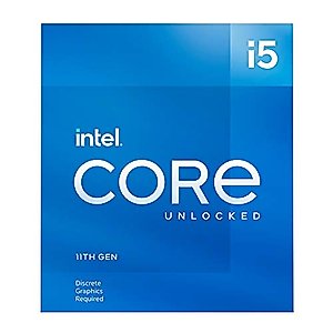 Intel® Core™ i5-11600KF Desktop Processor 6 Cores up to 4.9 GHz Unlocked LGA1200 (Intel® 500 Series & Select 400 Series Chipset) 125W