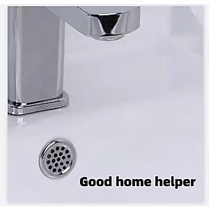 12 Pieces Sink Overflow Ring, Sink Overflow Ring Set Bathroom Accessary Kitchen Bathroom Sink Basin Overflow Cover Vanity Sink Overflow Cover, Silver (6 per item)