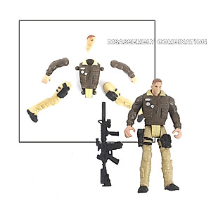 LIVELYOU Army Men VS Zombie Action Figure Toys Realistic Battle Scene Zombie Toys Playset Collections Christmas Halloween Toys Gifts Decoration for Boys Adults Kids (12PCS)