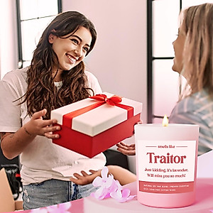 Coworker Leaving Gifts for Women - Unique Lavender Soy Wax Candle 13oz, Going Away Gift, New Job Gifts, Retirement Gifts, Goodbye Gifts, Farewell Gifts for Coworker, Women, Men, Friends