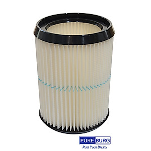 PUREBURG 17812 Replacement Blue Stripe Cartridge Filter Compatible with Craftsman Dry Shop vacs Replace Part 17812 9-17812 73108 (for Dry Vac Before 1988),1-Pack