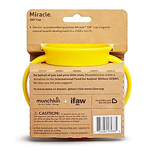 Munchkin® Miracle® 360 Wildlove Trainer Cup, 6 Oz, Giraffe