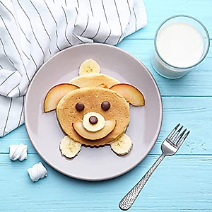 12-Piece Kids Toddler Fork Set, HaWare Stainless Steel Preschooler Utensils Mini Flatware Set, Hammered Pattern(Adult Look) Cutlery, BPA Free and Dishwasher Safe