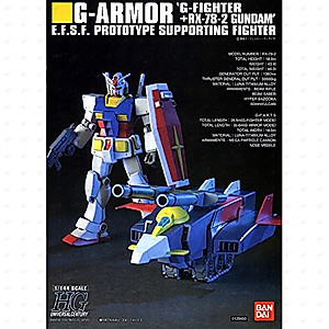 Gundam Unit G-Armour : G-Fighter+RX-78-2 Gundam HGUC 1/144 Scale