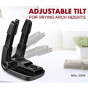 Manledio Portable Electric Shoes Boots Dryer and Warmer with Folding and Drying Adjustable Rack