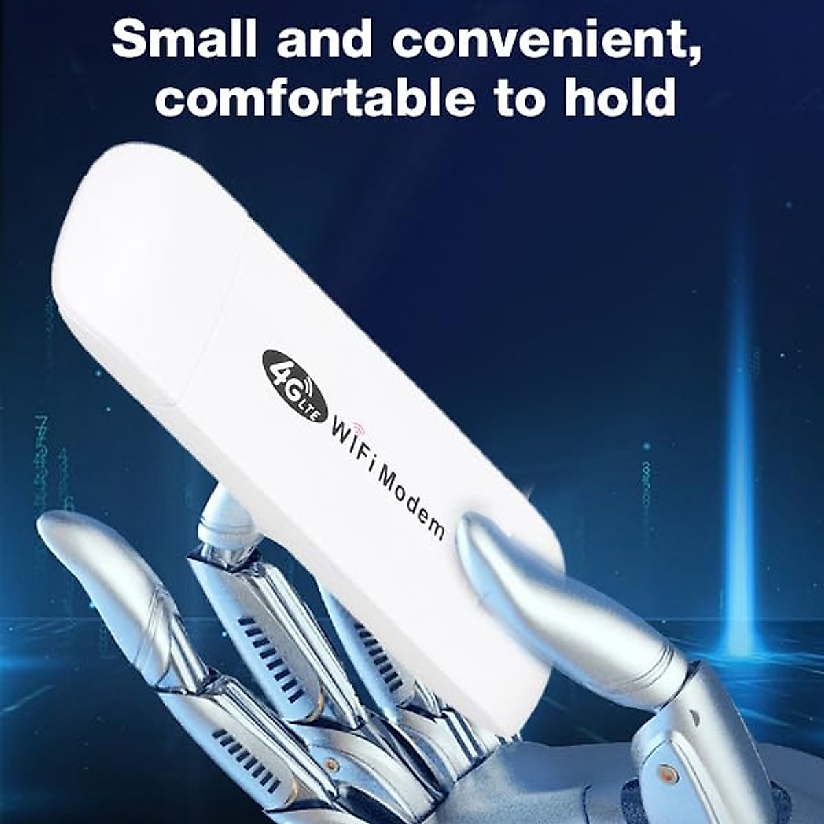 Modem Dongle, 4G LTE Modem, Modem Dongle with SIM Card Slot, TDD FDD Car Mini Router with LED Status Indicator, Up to 10 Associated Users 4G LTE Modem