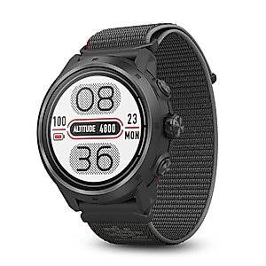 COROS APEX 2 Pro Outdoor GPS Watch, 1.3" Sapphire Titanium, 24-Day Battery Life, Dual-Freq GPS, On-Wrist Navigation, Offline Maps, Heart Rate Monitor, Track Sleep, Running, Biking, Climbing-Black