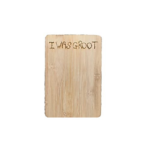 I was Groot bamboo cutting board