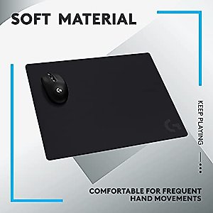 Logitech G740 Large Thick Gaming Mouse Pad, Optimized for Gaming Sensors, Moderate Surface Friction, Non-Slip Mouse Mat, Mac and PC Gaming Accessories, 460 x 600 x 5 mm