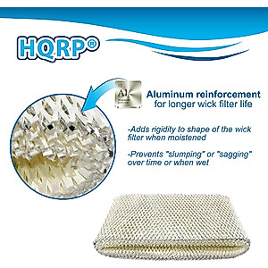 HQRP 2-Pack Wick Filter сompatible with Sunbeam SF221 SWF75 SF222PDQ SF221PDQ-UM fits SCM3501 SCM3502 SCM3609 SCM3657 SCM3656 SCM3755 SCM3609P SCM3755C Humidifier