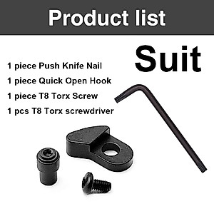 FLAMEDUKE Knife Thumb Studs for Osborne 940 Thumb knife for Osborne 575 1pcs plum screwdriver for Buck Pocket Knife Edc Knife