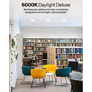 Sunco Lighting 16 Pack Retrofit LED Recessed Lighting 6 Inch, 6000K Daylight Deluxe, Dimmable Can Lights, Smooth Trim, 13W=75W, 965 LM, Damp Rated - UL Listed