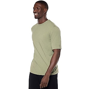 Coolibar UPF 50+ Men's Morada Everyday Short Sleeve T-Shirt - Sun Protective (Large- Light Green)