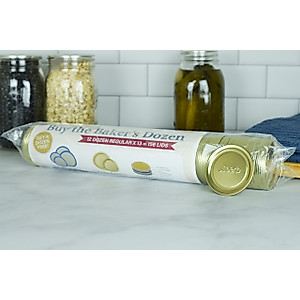 Superb Canning Lids – Regular Mouth Mason Jar Lids – Baker’s Dozen/Bulk Package of 156 Lids – Made in the USA