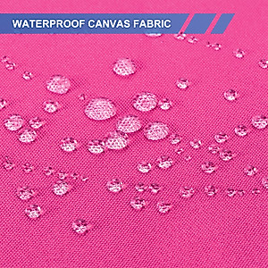 MECCANIXITY Waterproof Canvas Fabric 58" W 1 Yard 600D Marine Water Resistant Material by The Yard for Outdoor Furniture Cushion, Bag Sewing,Deep Purple