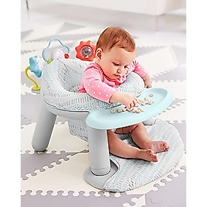 Skip Hop 2-in-1 Sit-up Activity Baby Chair, Silver Lining Cloud