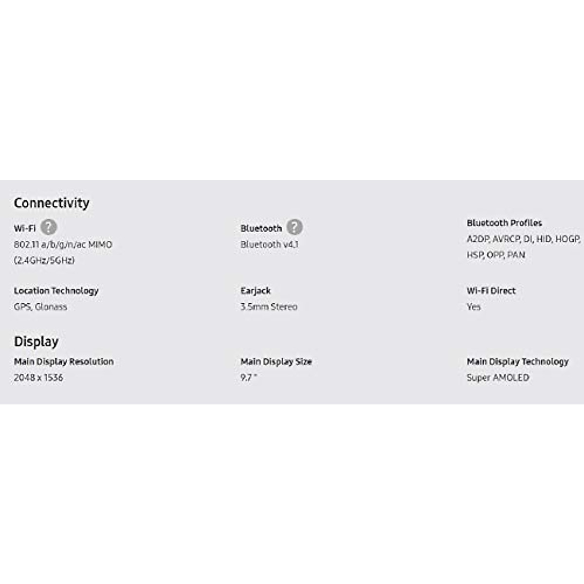 Samsung Galaxy Tab S2 9.7in; 32 GB Wifi Tablet (Black) SM-T813NZKEXAR (Renewed)