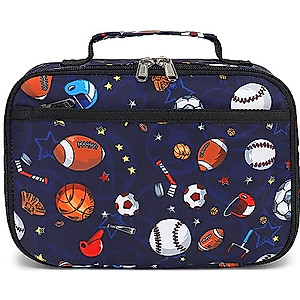 CAMTOP Soccer Backpack for Kids, Boys Girls Preschool Backpack with Lunch Box Toddler Kindergarten Football School Bookbag Set for Age 3-9