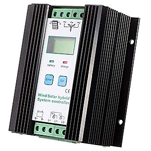 Gimax Wind&Solar Hybrid PWM Controller(600W Wind+400W Solar) 12V/24V Automatic-SCLL - (Size: -)
