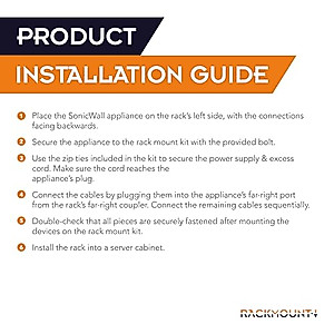 Rackmount RM-SW-T10 Rack Mount Kit For Sonicwall Rmkt 270 / 370 / 470 Rack Mount Kit