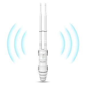 Outdoor WiFi Access Point,WAVLINK WiFi Router Extender,AC600 High Power Dual Band 2.4+5G Wireless Router/AP/Wi-Fi Range Extender 3 in 1 Weatherproof with PoE for Courtyard,RV,Campsite