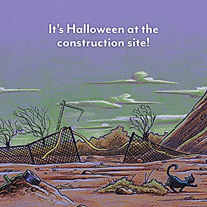 Construction Site Gets a Fright!: A Halloween Lift-the-Flap Book (Goodnight, Goodnight, Construc)