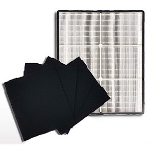 Merchandise Mecca Replacement for Whirlpool Whispure Air Purifier Models AP450 AP510 AP45030HO - Includes 1 HEPA Filter & 4 Carbon Pre-Filters, Replaces Part # 1183054