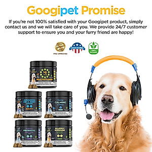 Googipet Hip and Joint Supplement for Dogs - Glucosamine for Dogs – Soft Chews w/Green Lipped Mussels for Dogs, Turmeric for Dog Arthritis & Mobility for All Ages & Breeds