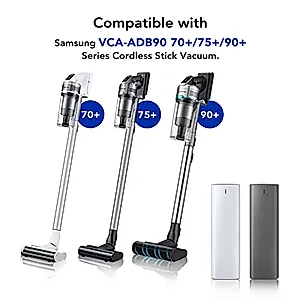 4 Pack Vacuum Dust Bags for Samsung VCA-ADB90/XAA 70+ 75+ 90 Series Cordless Stick Vacuum Replacement Accessories Parts