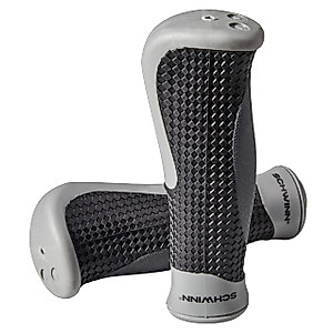Schwinn Ergonomic Tri-Layer Gel Comfort Bicycle Grip, Black Small