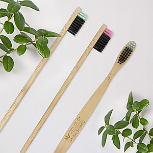 Revelé: Pack of 3 Bamboo Charcoal Toothbrush
