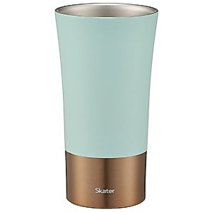Skater STB3N-A Stainless Steel Tumbler, Hot and Cold Retention, 10.1 fl oz (300 ml), Pale Tone, Aqua