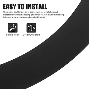 Milisten 4pcs Drum Dampener Gel Transparent Drum Dampener Soft Drum Damper Gel Pads Drum Silencers for Drums Tone Control Supplies Black, 40.5X40.5X0.2CM, H19C20614EKCK